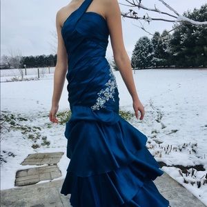 Me Prom by Moonlight | Dresses | Ocean Blue Formal Prom Dress | Poshmark